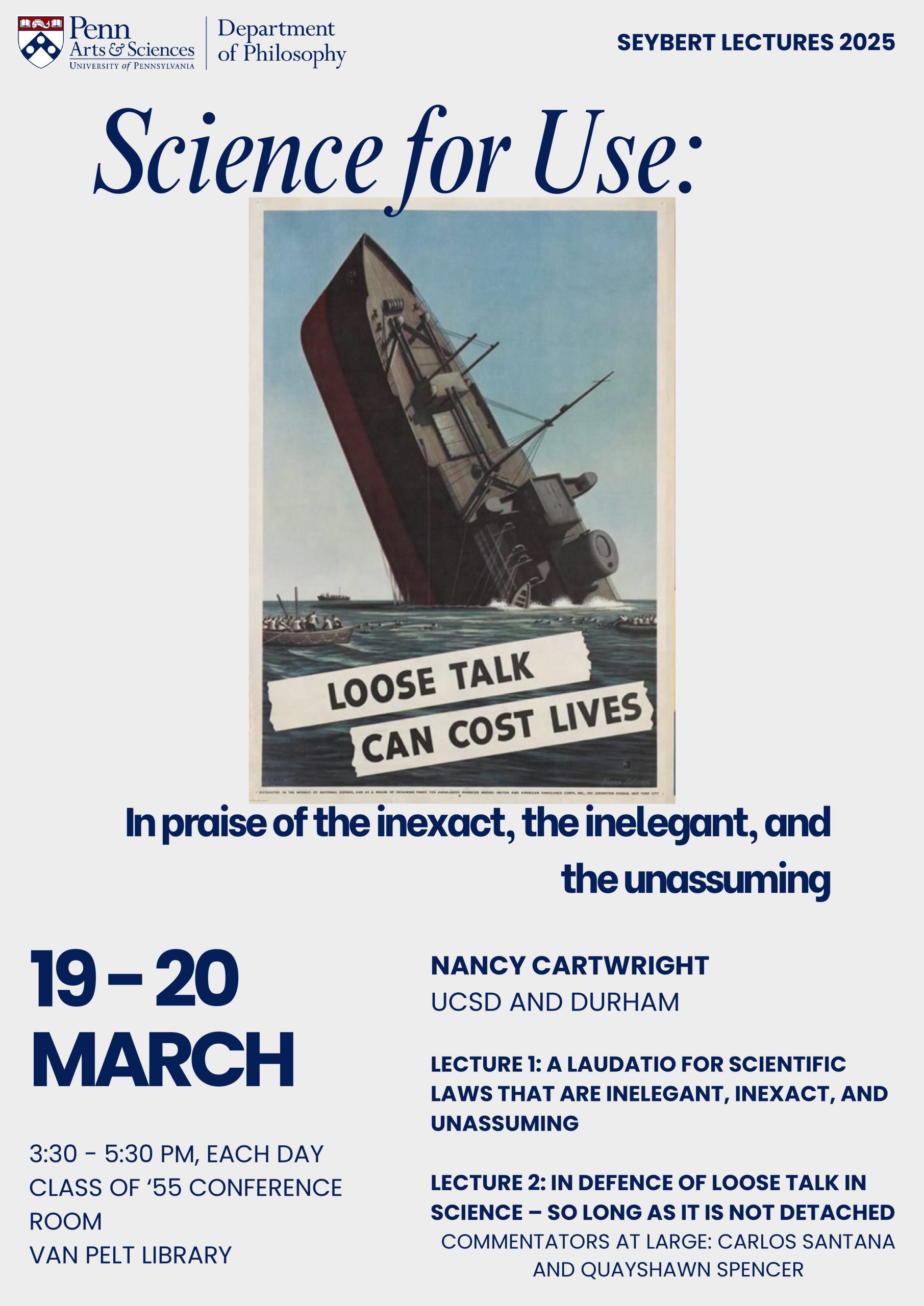 Nancy Cartwright – Professor of Philosophy